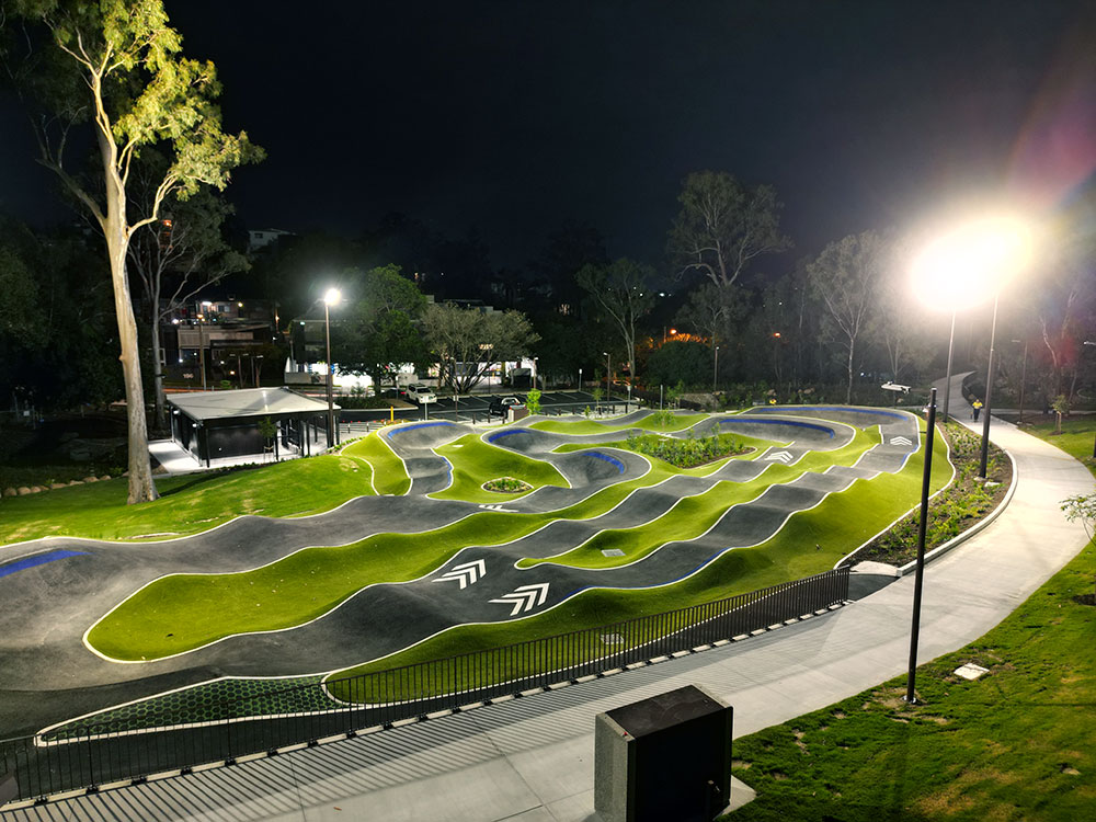 Victoria-Park-Herston-Pump-Track-QLD-Grassports-Queensland - Sports & PLay